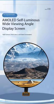 China 1.43 Inch Round AMOLED Display Module with 700nit Brightness and 466x466 Resolution for sale