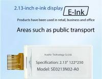 China 2.13 inch E-paper Display with 122x150 Resolution and 180° View Angle for Clear Visibility for sale