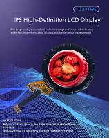 China 1.3 inch IPS TFT LCD Module,240RGBx240 resolution , MCU 8big Interface,320 brightness, Driving IC GC9A01 2LEDS for sale