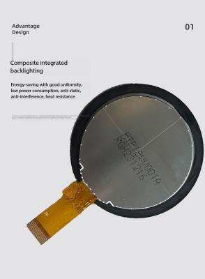 China 1.8 inch IPS TFT LCD Module with 360RGBx360 Resolution and MIPI 4L Interface，480 brightness, Driving IC ST77916 3LEDS for sale
