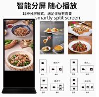 China 55 inch floor standing digital LCD display signboard,1920*1080 dots,USB or HDMI interface,500 nits brightness,network / Andriod /windows platforms optional for sale