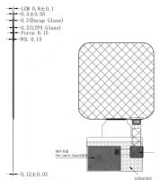 China 2.16 Inch AMOLED Display Module with 480x480 Resolution and 600nit Brightness for sale
