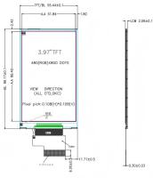 China 3.97 Inch IPS TFT Module with 480x800 Resolution and RGB Interface for High Quality Display for sale