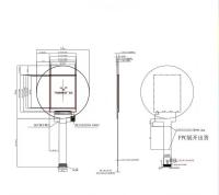 China 2.0 Inch Round TFT Display with 240x360 Resolution and SPI Interface for Smart Appliances for sale