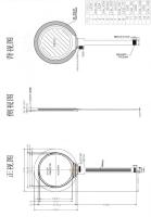 China 1.28 inch Round IPS TFT Color Display with 240x240 Resolution and 500nit Brightness for sale