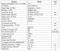 China 2.16 Inch AMOLED Display Module with 480x480 Resolution 700nit Brightness and QSPI/MIPI Interface for sale