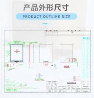 China 3.2 Inch TFT Color Display with 240X(RGB)*320 Resolution and MCU Interface for sale