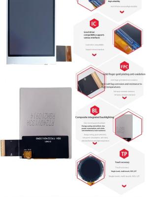 China 2.4 Inch TFT Color Display with 240(RGB)*320 Resolution and MCU 18bit Interface for sale