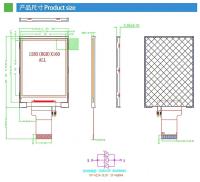 China 2.0 Inch TFT Color Display with 128(RGB)*160 Resolution and MCU 8bit Interface for sale