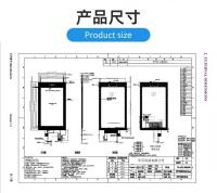 China 6.95 Inch with CTP IPS TFT Display 600X(RGB)*1024 Resolution MIPI Interface Driver IC ER88477 330nit  18LEDS ALL view Industrial display for sale
