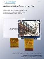 China 2.3 Inch IPS TFT Color Display with 320*240 Resolution and RGB 6BIT Interface for sale