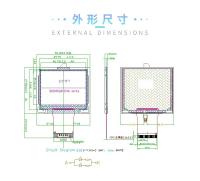 China 2.3 Inch IPS TFT Color Display with 320*240 Resolution and RGB 6BIT Interface for sale