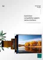 China 2.0 Inch TFT Color Display with 240X(RGB)*320 Resolution and 500nit Brightness for Medical Equipment for sale