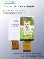 China 2.7 Inch IPS TFT Display with 240x960 Resolution and 260nit Brightness RGB 8BIT Interface for sale