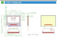 China 0.96 Inch IPS TFT Color Display with 128(RGB)x64 Resolution and 150nits Brightness SPI 4W Interface for sale