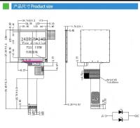 China 1.22 Inch IPS TFT Display with 240(RGB)x240 Resolution and 420nits Brightness for sale