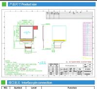 China 1.3 Inch IPS TFT Color Display with 240(RGB)x240 Resolution and 400nits Brightness for sale