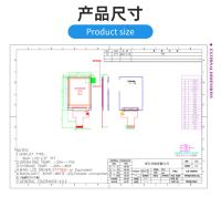 China 2.0 Inch IPS TFT Display with 240(RGB)x320 Resolution ST7789V IC  320nits RGB 8bit interface All View Medical equipment screen for sale