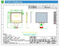 China 2.0 Inch IPS TFT Display with 480(RGB)x360 Resolution ST7701S IC  420nits MIPI 2L interface 4LEDS All View TFT Color Display for sale