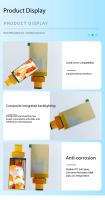 China 3.5 Inch IPS TFT Color Display Module 720(RGB)x1280 Resolution MIPI Interface ST7703 All View 410nits 10LEDS for sale