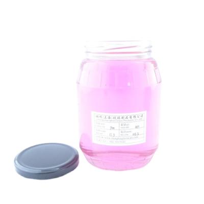 China Vintage large glass storage jars canning honey jar 1kg 32oz for sale