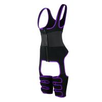 China MHW100075PU High Waist Thigh Shaper for Women Adjustable Butt Lifter Trimmer Vest Fitness Shapewear for sale