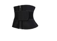 China Black 3XS Short Torso Waist Trainer Latex Tummy Trimmer With Zipper for sale