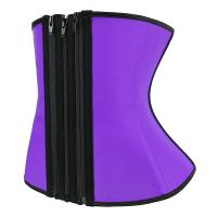 China Three Layers 9 Boned 6XL Women'S Latex Waist Trainer With Zipper for sale