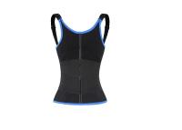 China Blue Arcuate Neck Training Sweat Vest Plus Size 4x for sale