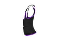China Purple 6xl Sauna Vest Workout Waist Trainer Vest Zipper Closure for sale