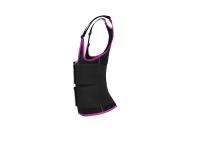 China Pink 5xl Sauna Vest Workout Waist Trainer Vest With Double Belt for sale