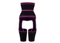 China Neoprene 3 In 1 Waist And Thigh Trimmer Booty Sculptor Pink Three Thigh Belts for sale