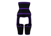 China Waist Thigh Butt Trainer Purple Two  Loop Belts Belly And Thigh Trimmer MHW100024PU for sale