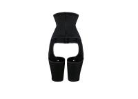 China Black Double Belt NANBIN Plus Size Waist Cincher Ultra Sweat Waist And Thigh Trimmer for sale