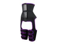 China Black Purple 3 In 1 Waist And Thigh Trimmer Plus Size Waist Cincher for sale