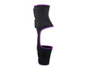 China Black Purple 3 In 1 Waist And Thigh Trimmer Plus Size Waist Cincher for sale