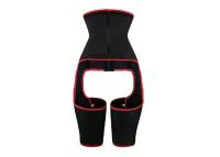 China Red Velcro 3 In 1 Thigh Trimmer NANBIN Waist Trainer With Thigh Bands for sale
