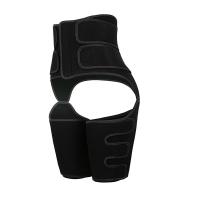 China Black Velcro Belt Waist Thigh Trimmer High Waist Compression Thigh Trimmer for sale