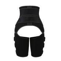 China Black Velcro Belt Waist Thigh Trimmer High Waist Compression Thigh Trimmer for sale
