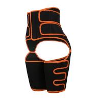 China Neoprene OK Fabric High Waist Thigh Trimmer With Orange Elastic Band for sale