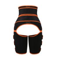 China Neoprene OK Fabric High Waist Thigh Trimmer With Orange Elastic Band for sale
