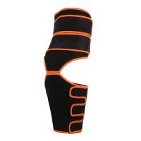 China Neoprene OK Fabric High Waist Thigh Trimmer With Orange Elastic Band for sale