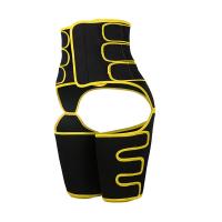 China Yellow Velcro Waist Thigh Trimmer 3 Belt Thigh And Butt Trimmer for sale