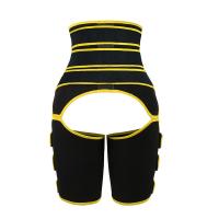 China Yellow Velcro Waist Thigh Trimmer 3 Belt Thigh And Butt Trimmer for sale