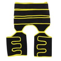 China Yellow Velcro Waist Thigh Trimmer 3 Belt Thigh And Butt Trimmer for sale