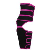 China Pink 3 Straps Tummy And Thigh Trimmer Velcro Neoprene Thigh Shaper for sale