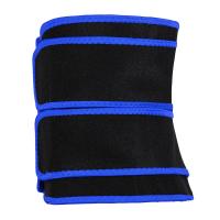 China Blue Neoprene 2 Band Waist Trimmer Belt Workout Waist Sweat Band for sale