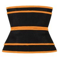China Women'S Workout Sweat Belt Orange Velcro Button Gym Belt For Stomach for sale