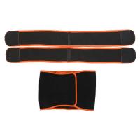 China Women'S Workout Sweat Belt Orange Velcro Button Gym Belt For Stomach for sale