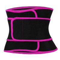 China Double Velcro Waist Trimmer Belt Workout Waist Trainer Sweat Belt for sale